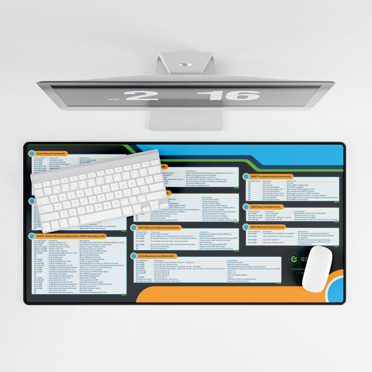 Cisco Cheat Sheet Desk Mat – Geek Guise