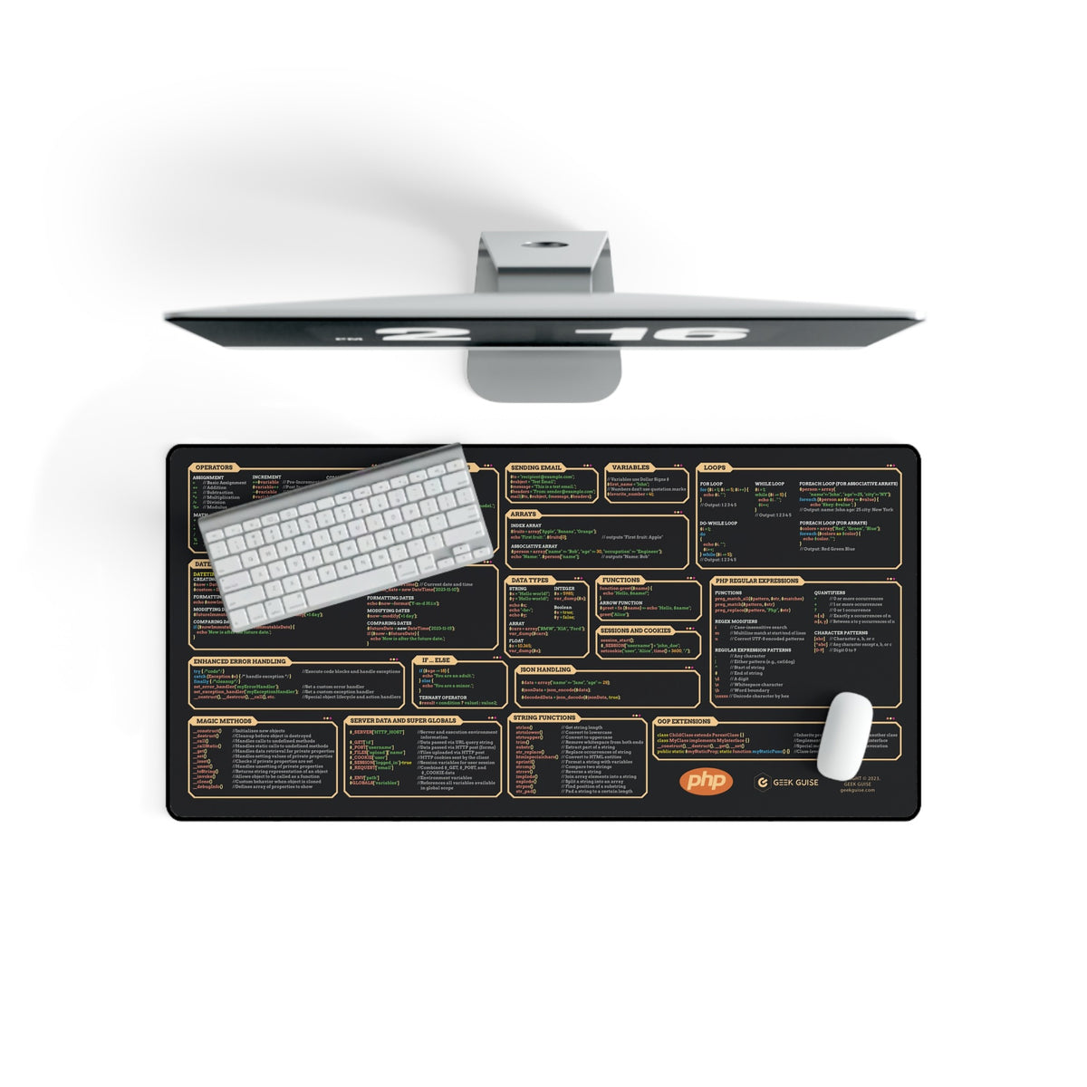 PHP Cheat Sheet Desk Mat – Geek Guise
